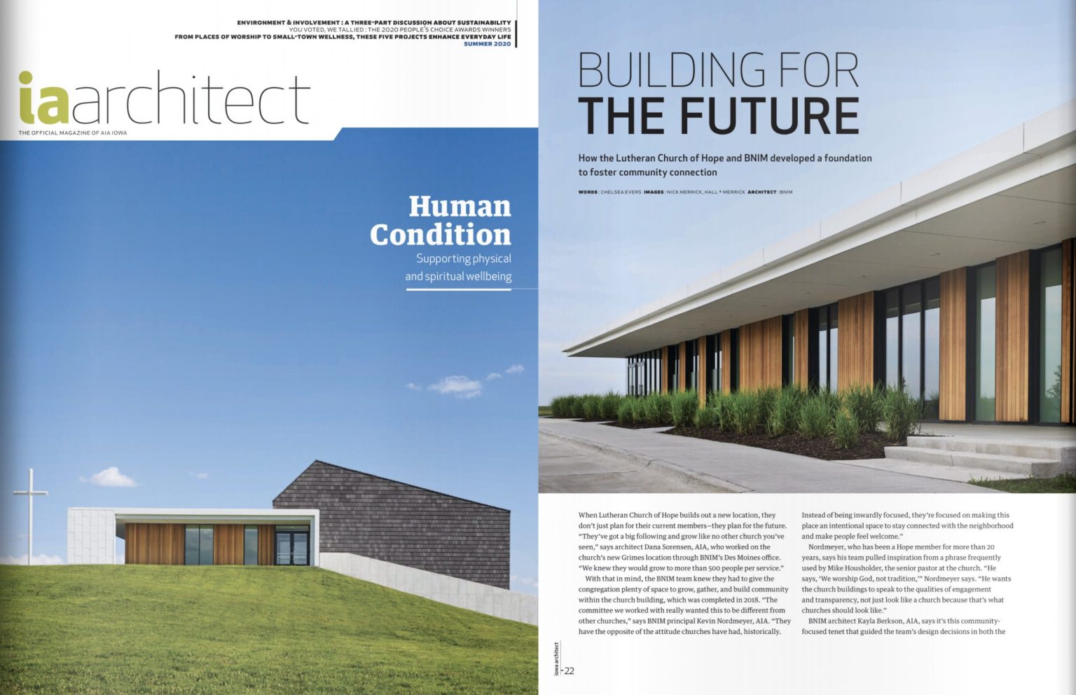 Building for the Future - Lutheran Church of Hope-Grimes - BNIM