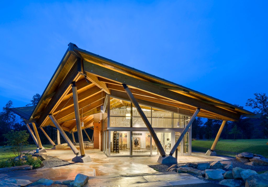 Scott Visitor Center at the Summit Bechtel Scout Reserve - BNIM