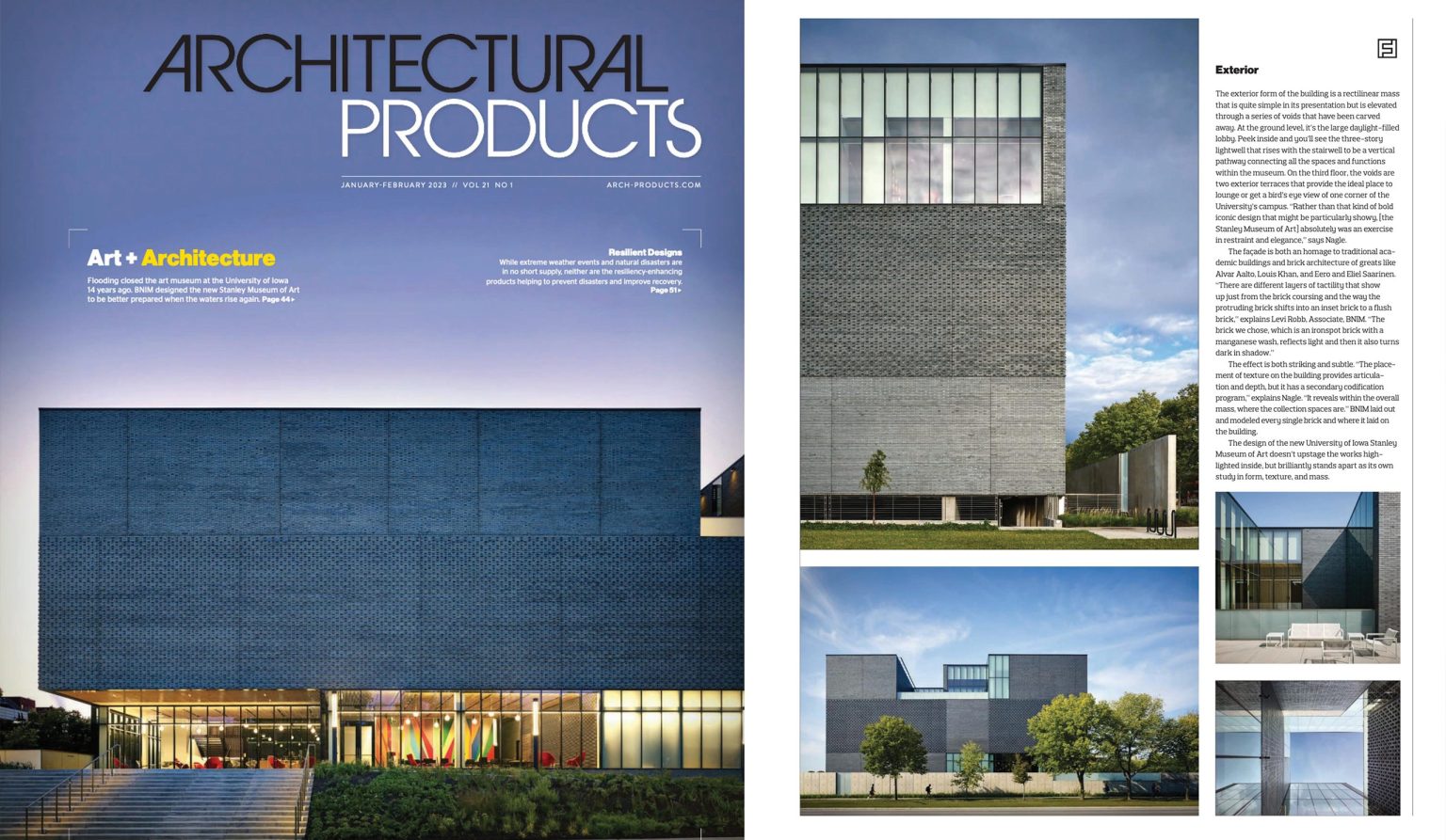 Stanley Museum of Art Featured as Cover Story for Architectural ...